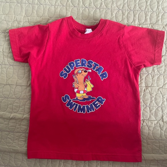 Rabbit Skins | Shirts & Tops | Rabbit Skins Boys Aqua Tots Red Tshirt ...